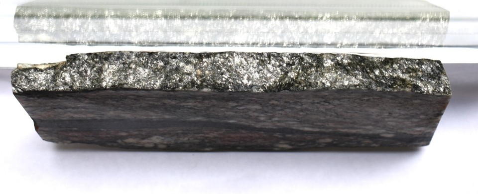 Mica-Schist Pink Feldspar Ore Polished Slab Blue Ridge North Carolina ...