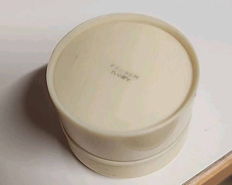 Vintage Antique French Ivory Celluloid Vanity Powder Trinket Box With ...