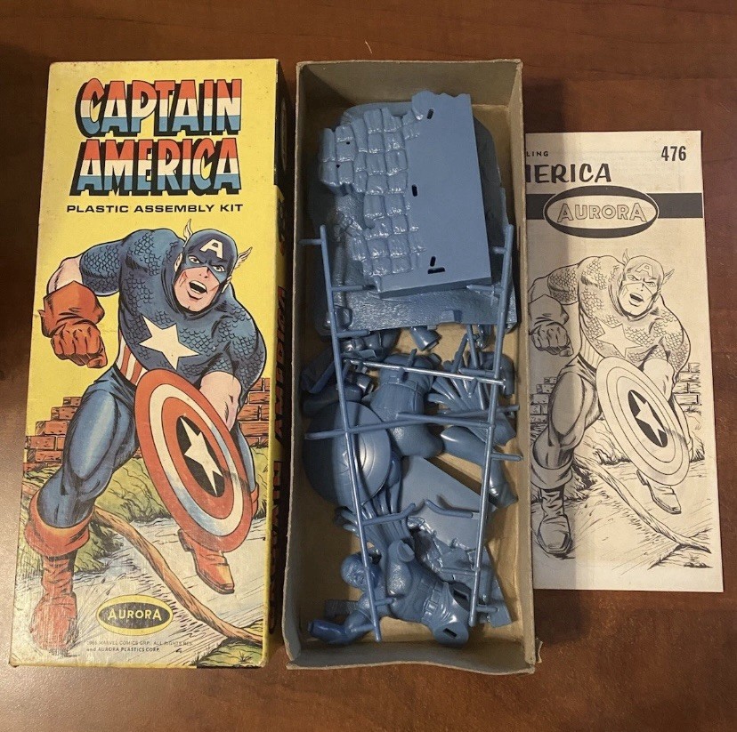 60s Aurora Frankenstein Captain America '72 Cave '69 MPC Mean Machine ...