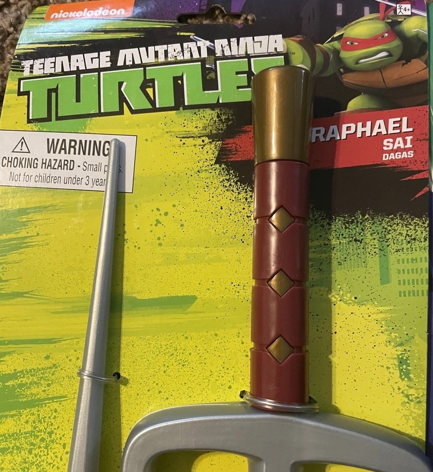 Teenage Mutant Ninja Turtles Raphael Sai and Tonfas Weapons Set TMNT Cosplay | eBay