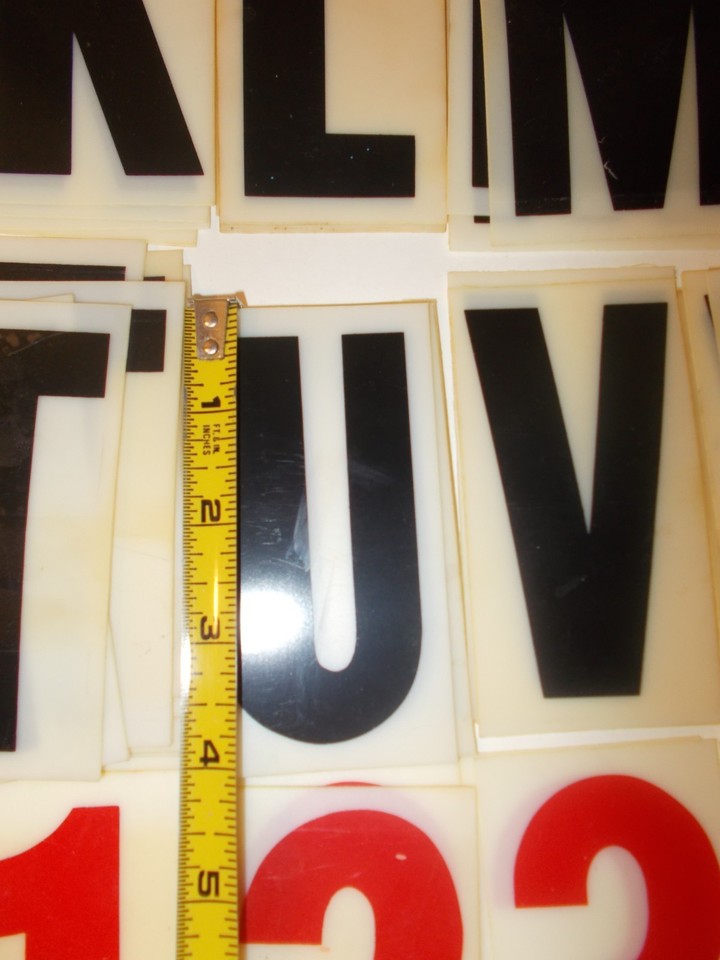 VINTAGE Lot Of Plastic Marquee Sign Letters Numbers SYMBOLS 2 SIZES ...