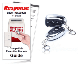 Response Alarm Remote S100R/CA2000R 418MHz Executive Remote TWIN PACK ...
