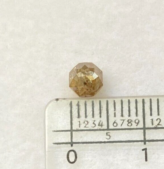 Diamond Octagon Shape 0.68tcw Grayish yellow Color Brilliantcut Natural ...