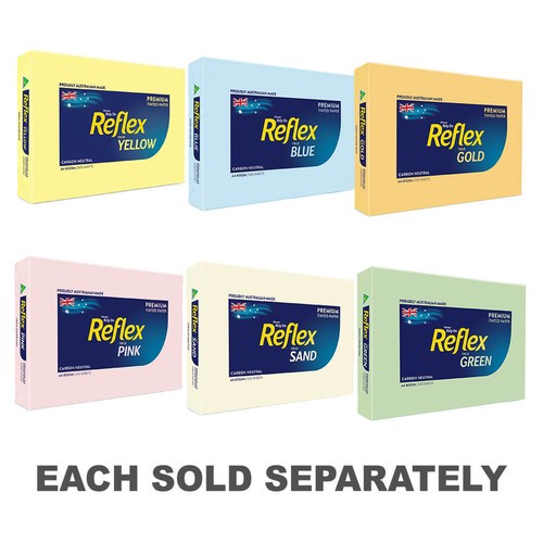 Reflex Tinted A4 Copy Paper Superior Quality Performance Acid Free 1 ...