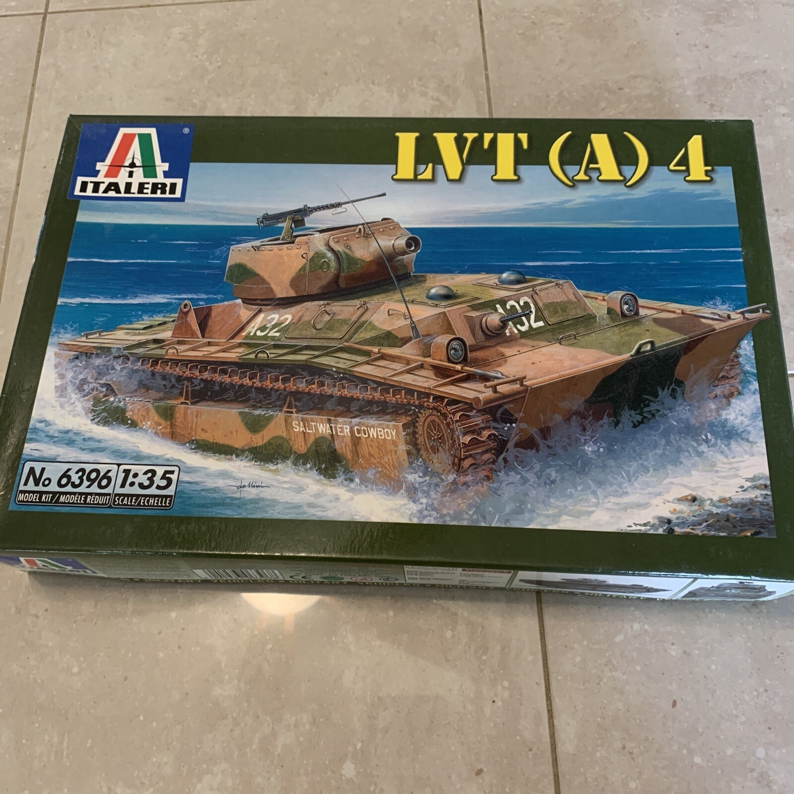 Italeri LVT (a) 4 Amphibious Assault Tank 1/35 Plastic Model Kit 6396 ...