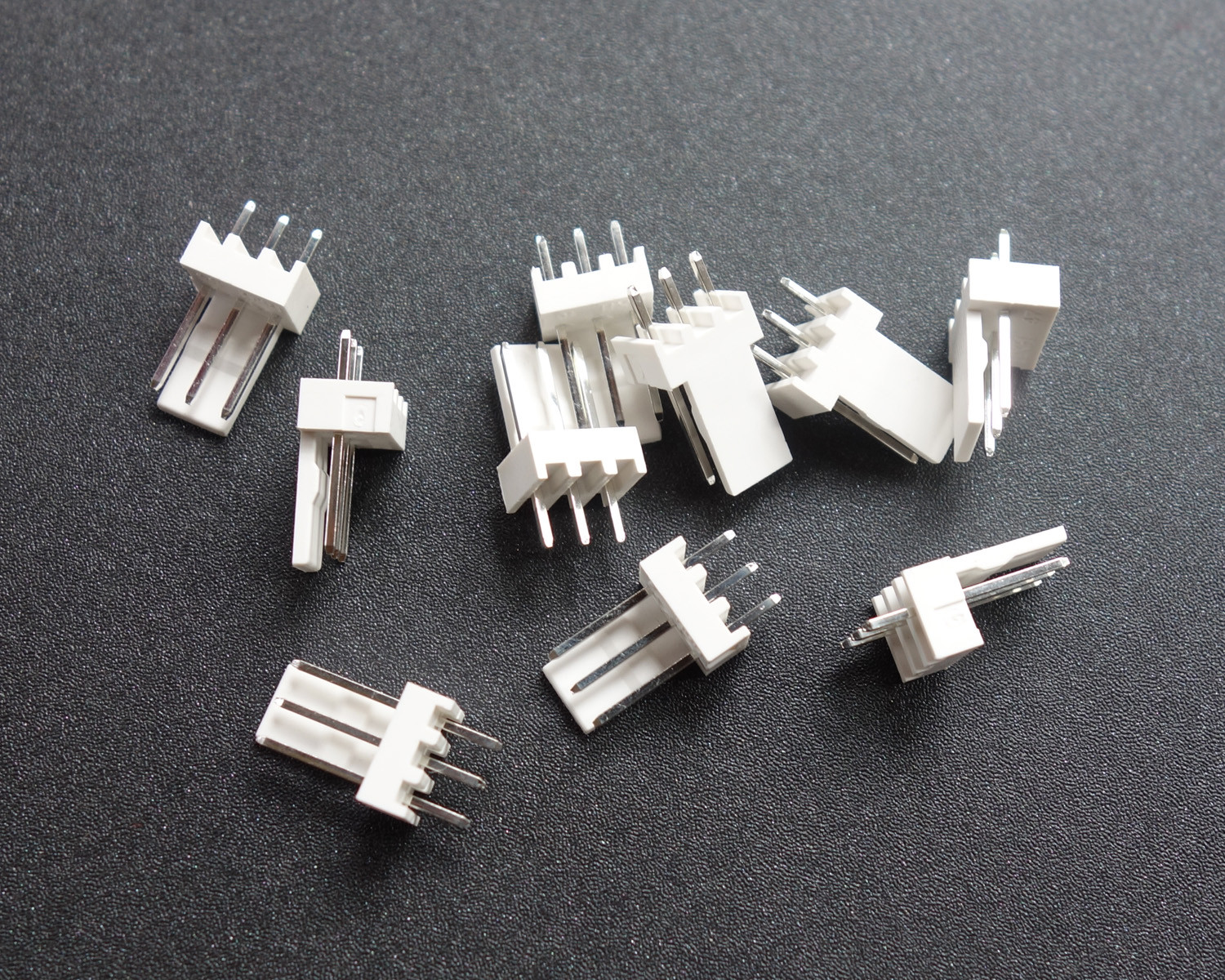 10Pcs White 3-Pin Male Fan Connector Housing Plug 2.54mm Pitch PC Mod ...
