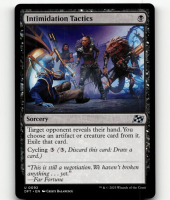 MTG Intimidation Tactics #92 - Aetherdrift | eBay