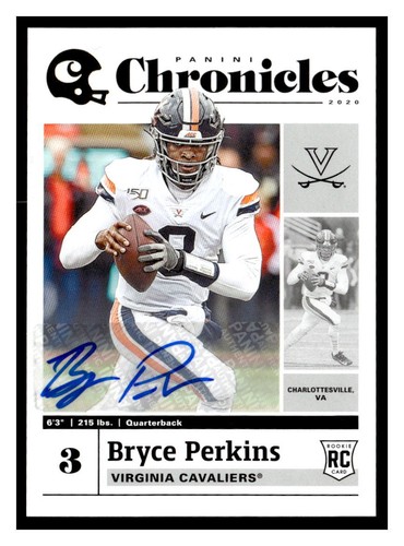 Bryce Perkins 2020 Panini Chronicles Draft Picks AUTOGRAPH AUTO | eBay