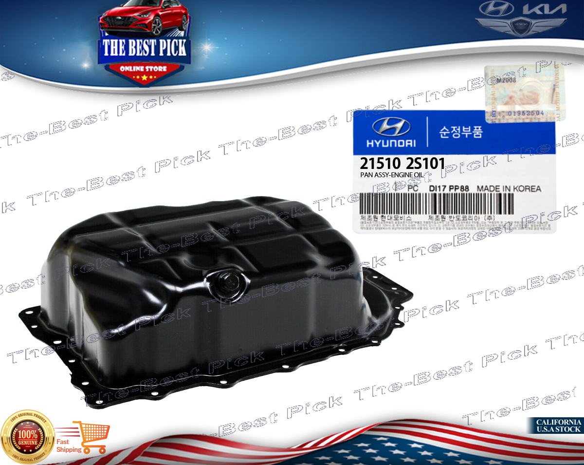 ⭐GENUINE⭐ 2.5L TURBO Engine Oil Pan Santa Fe | Kia K5 Sorento 21-23 ...