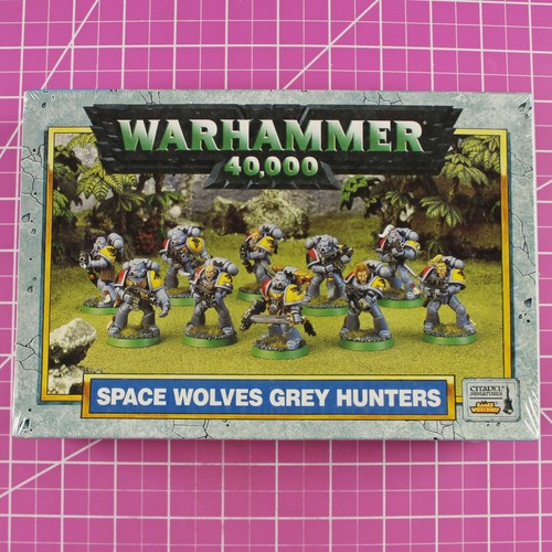 Warhammer 40K Space Wolves Grey Hunters NIB Plastic (Yr. 2000 Edition ...