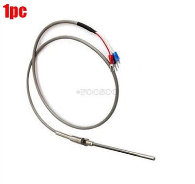 1M High Temperature Cable PT100 Rtd With 8Mm Thread Thermometer Sensor ...