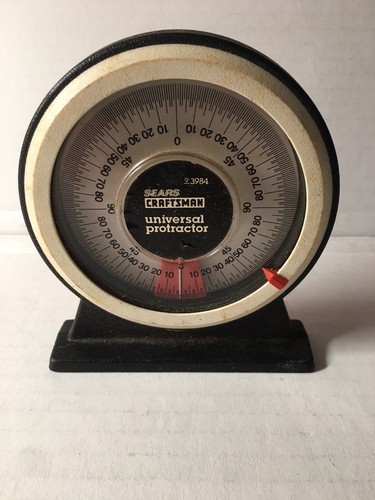 Vintage Sears Craftsman Magnetic Universal Protractor #39840 VTG | eBay