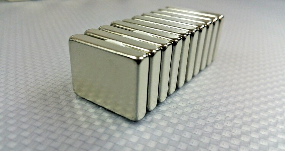 50 Huge Neodymium Block Magnets. Super Strong Rare Earth N52 1" × 3/4 ...