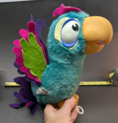 Mattel Cracker The Parrot Animal Yacker Stuffed Toy Pull String Works ...