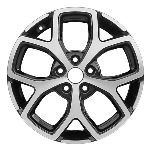 18x7.5 5 Y Spoke Refurbished Aluminum Wheel Machined and Painted Black ...