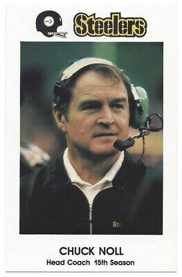 1983 Pittsburgh Steelers Police Chuck Noll #NNO Kiwanis Club Coca-Cola ...