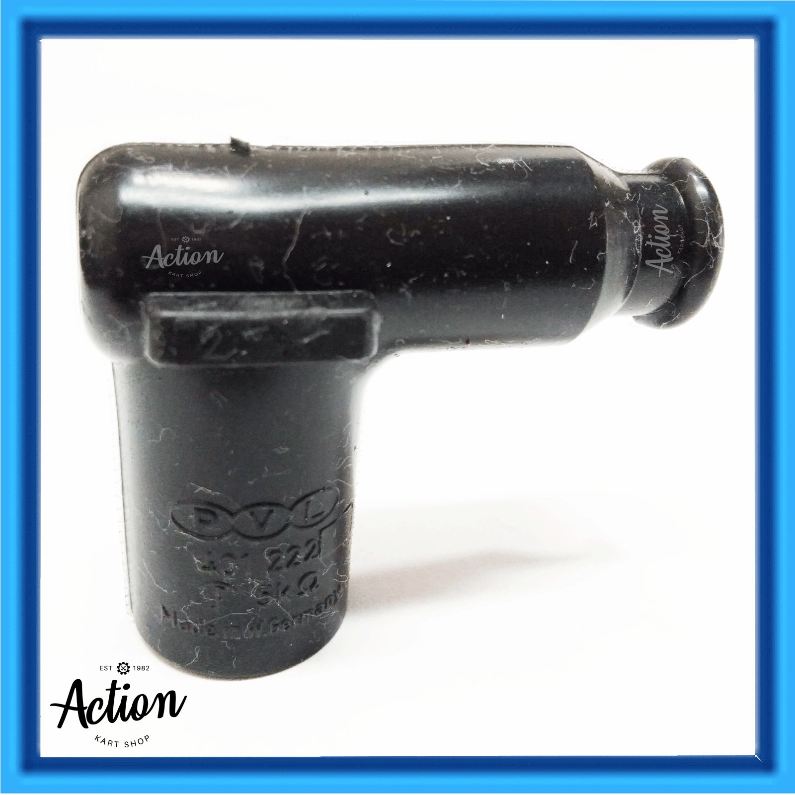 GO KART PVL SPARK PLUG CAP 5K OHM RESISTOR BLACK SILICONE IAME X30 ...