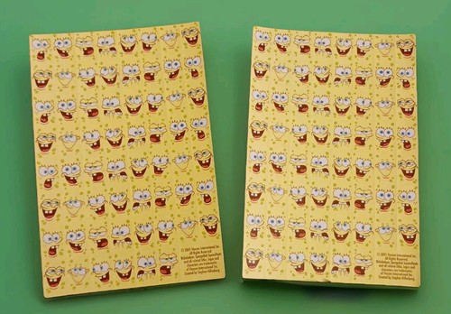 The MANY Faces Of SpongeBob SquarePants 2001 Viacom Mini Stickers ...