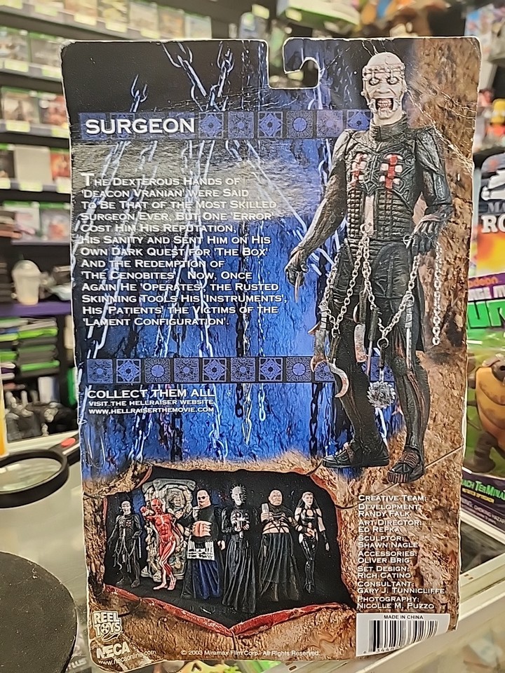 Hellraiser Series 2 Surgeon Action Figure Reel Toys Neca 2003 Minor Box ...