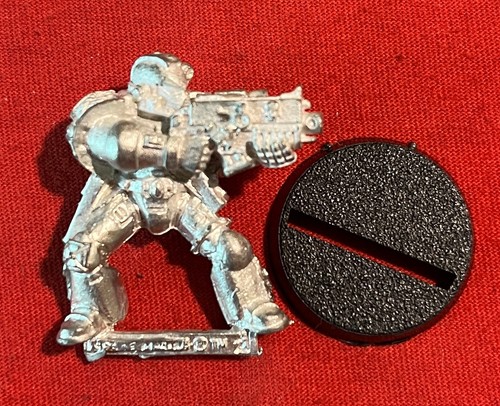 Warhammer 40k Space Marine OOP metal Veteran Sternguard w/ bolter ...