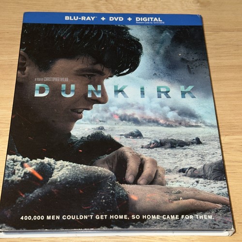 Dunkirk (Blu-ray + DVD + Digital, 2017) Like New Tom Hardy 3 Disc ...