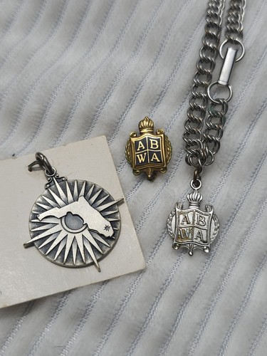 3pc ABWA American Business Womens Assoc Charm Bracelet 1972 Miami ...