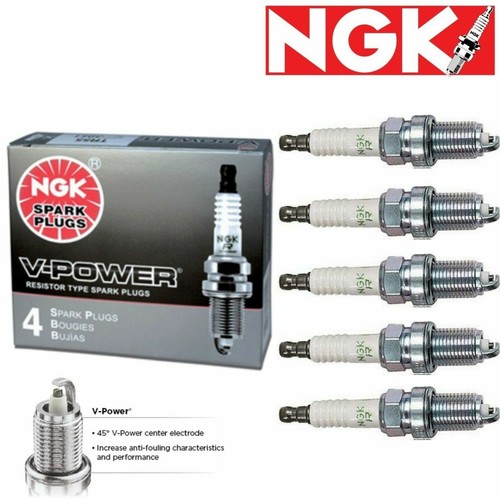 5 New NGK V-Power Spark Plugs for 1998-2000 Volvo S70 2.4L 2.3L 2.4L L5 ...