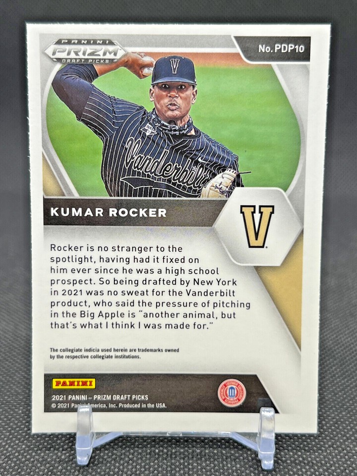 2021 Panini Prizm Draft Picks #PDP10 - KUMAR ROCKER #3 Draft Pick ...