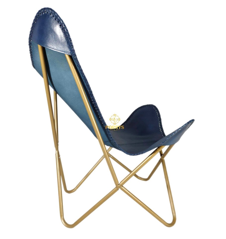 Relaxing Chair - Blue Butterfly Chair For Home & Café–Living Room Chair ...
