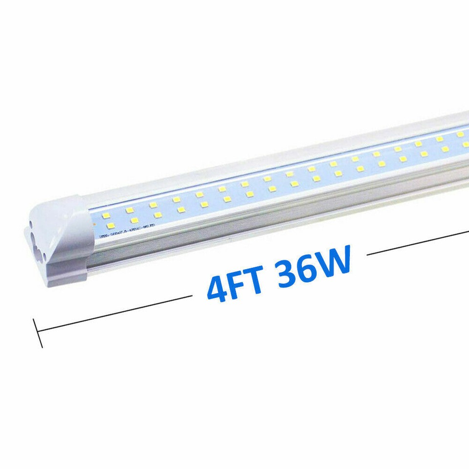 8 Pack T8 LED Tube Lights 4FT 6FT 8FT Garage LED Shop Light Fixtures ...