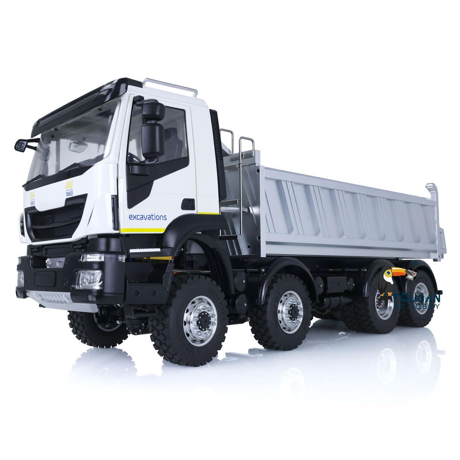 1/14 Scale LESU RC Hydraulic Dump Truck for 8X8 Dumper Tipper Light ...