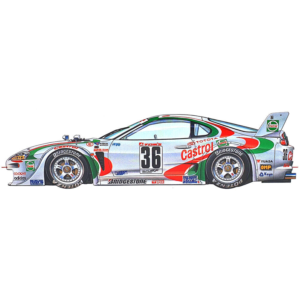 Tamiya 24163 Toyota Castrol Toms Supra GT Race Car Plastic Tamiya 24163 Toyota Castrol Toms Supra GT Race Car Plastic