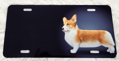 Corgi Dog License Plate New Car Tag Metal Aluminum, USA | eBay