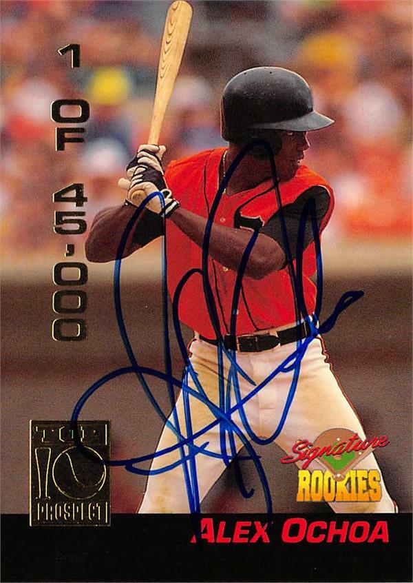 Alex Ochoa autographed Baseball Card 1994 Signature Rookies Prospect ...