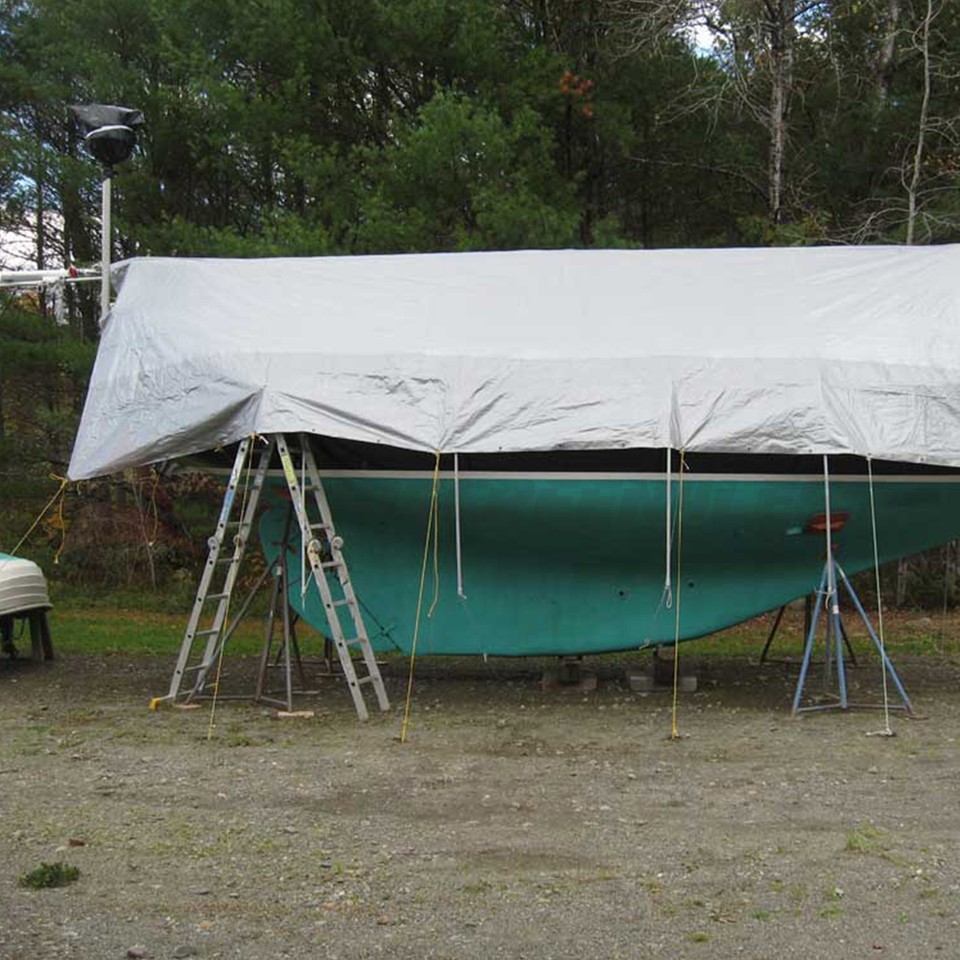 Heavy Duty Tarp Poly Tarpaulin Boat Tent Waterproof Outdoor Canopy ...