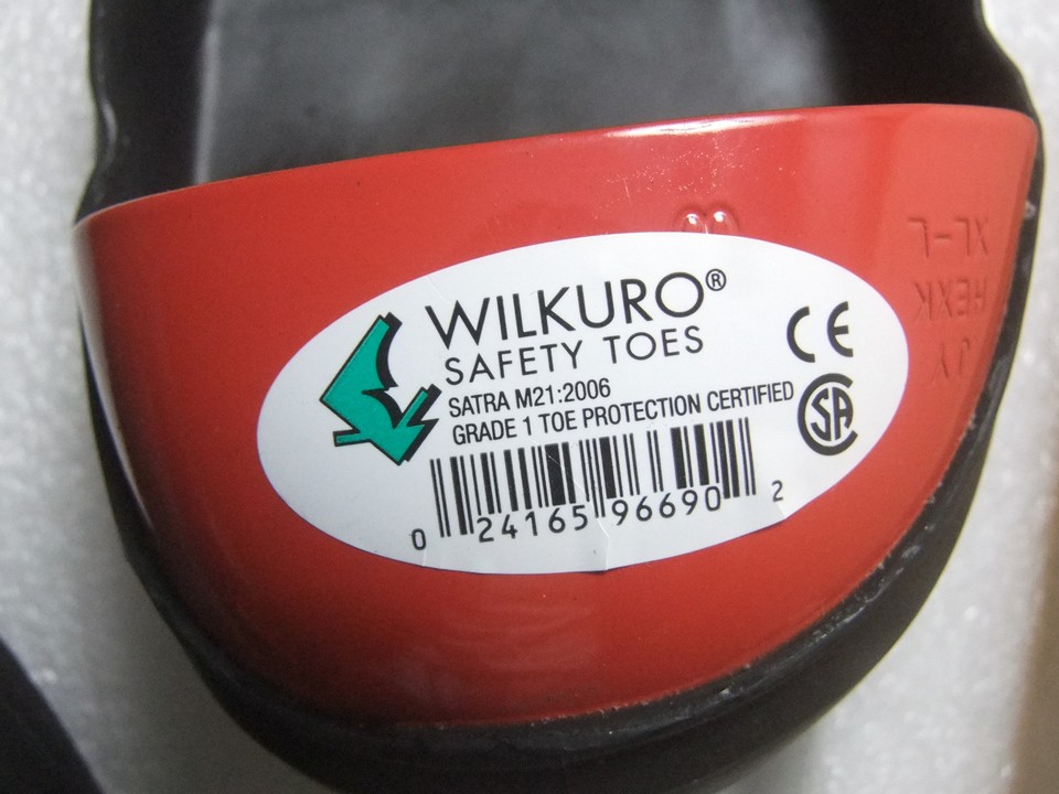 Wilkuro Safety Steel Toe Protective Footwear M21:2006 Red SATRA Grade 1 ...