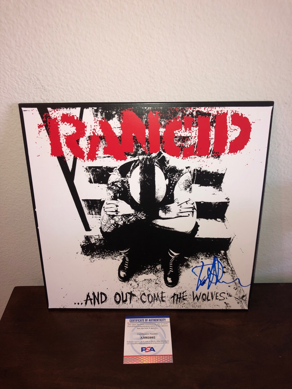 Tim Armstrong Rancid And Out Come The Wolves Signed Vinyl Record LP PSA ...