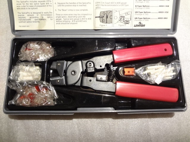 Leviton 49550-KIT SplicePro Type B & UR Crimping/Cutting Tool | eBay