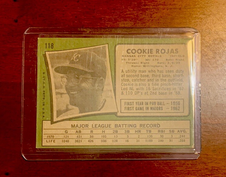 1971 Topps Cookie Rojas #118 | eBay