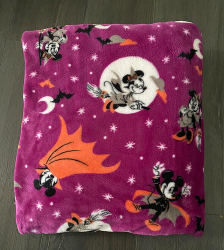 Disney "Mickeys Halloween" Throw Blanket The Big One Super Soft 5' x 6 ...