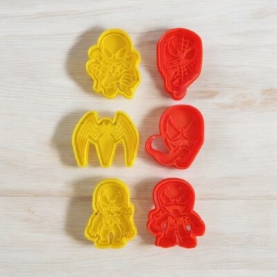 Venom Cookie Cutter Set. Cutters for cookies, play doh, and Ceramic and ...