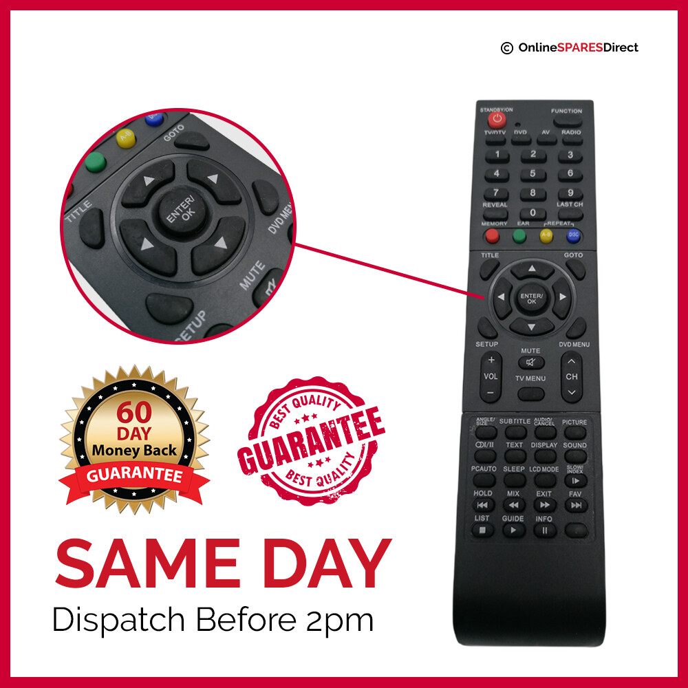 Genuine Replacement Bush Remote Control For BTVDi31197 iPod / LCD TV | eBay