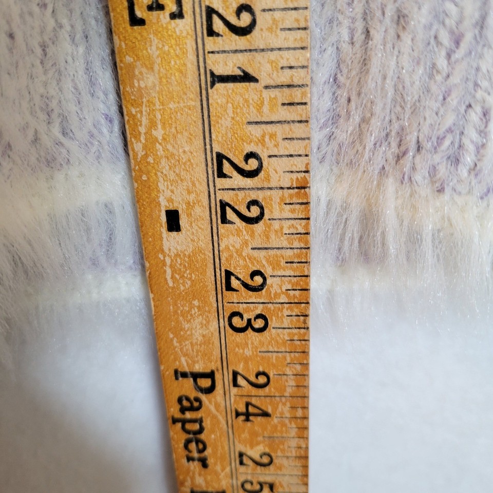 Sleeping on Snow Womens Fair Isle Knit Wool Eyelash Sweater Size Small ...