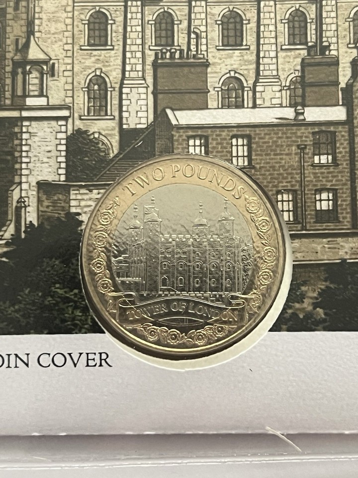 2024 Isle of Man Tower of London BUNC £2 Coin Cover Limited Edition ...