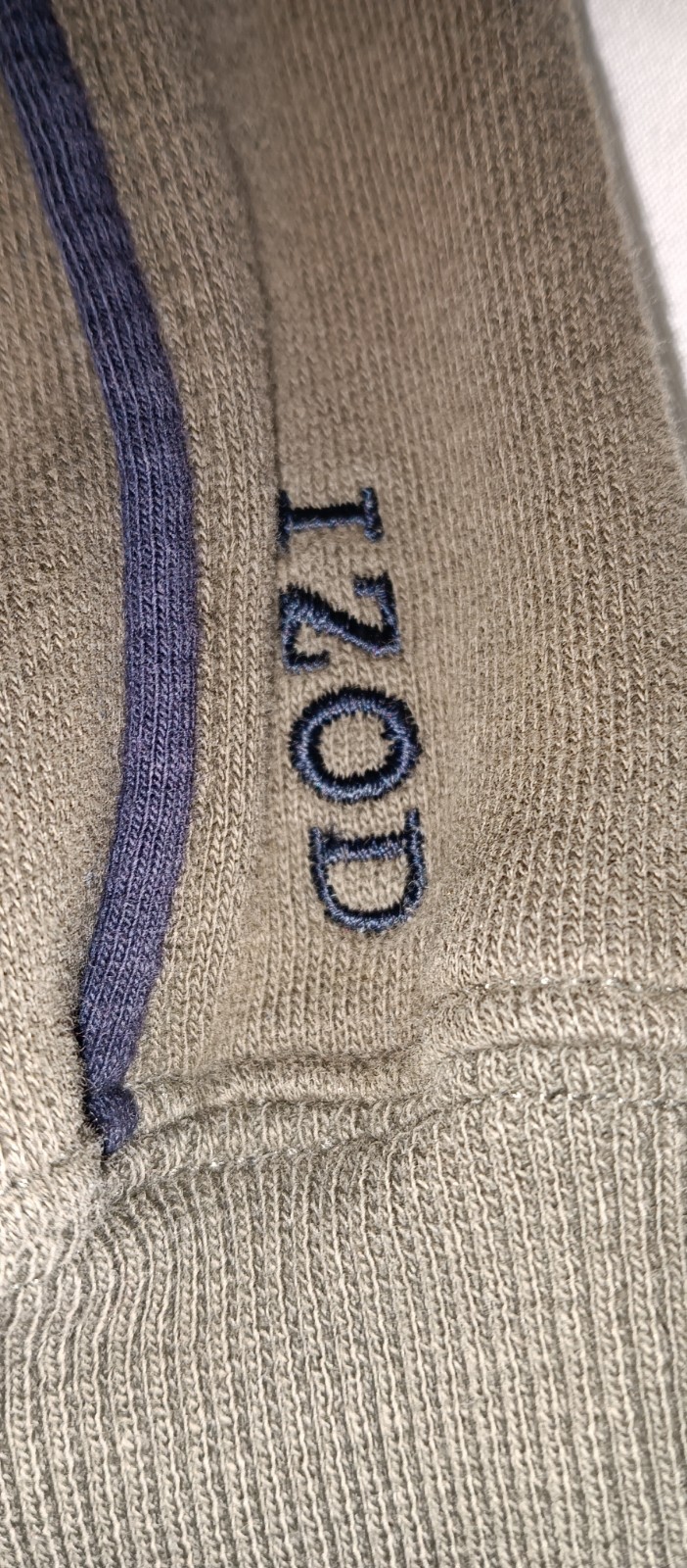 Izod Men's 1/4 Zip Army Green Sweatshirt XL | eBay