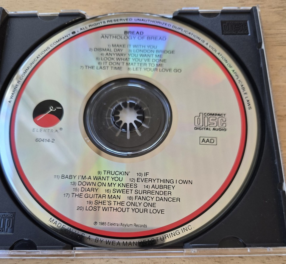 Bread - Anthology (CD, 1990) | eBay