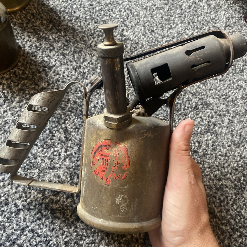 Brass Paraffin Blow Torch Bundle Sievert And More Cigar Lighter Camping ...