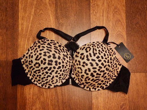 Collection Fox & Royale Exclusive Leopard push up bra.Size 22C.New with ...
