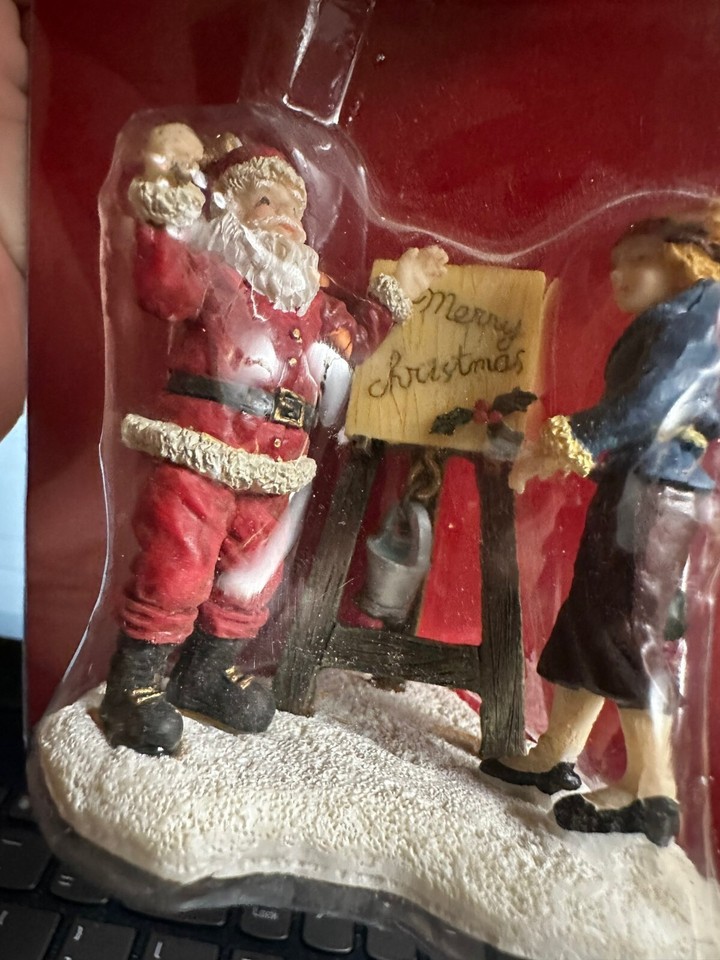 The Village Collection St Nicholas Square Bell Ringer Santa & Children ...