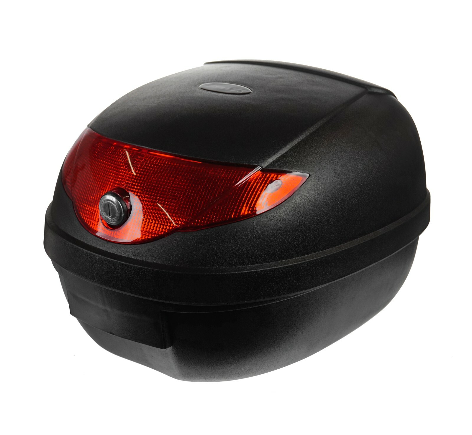 MOTORCYCLE SCOOTER TOP BOX UNIVERSAL FITTING LIGHTWEIGHT LUGGAGE BOX ...